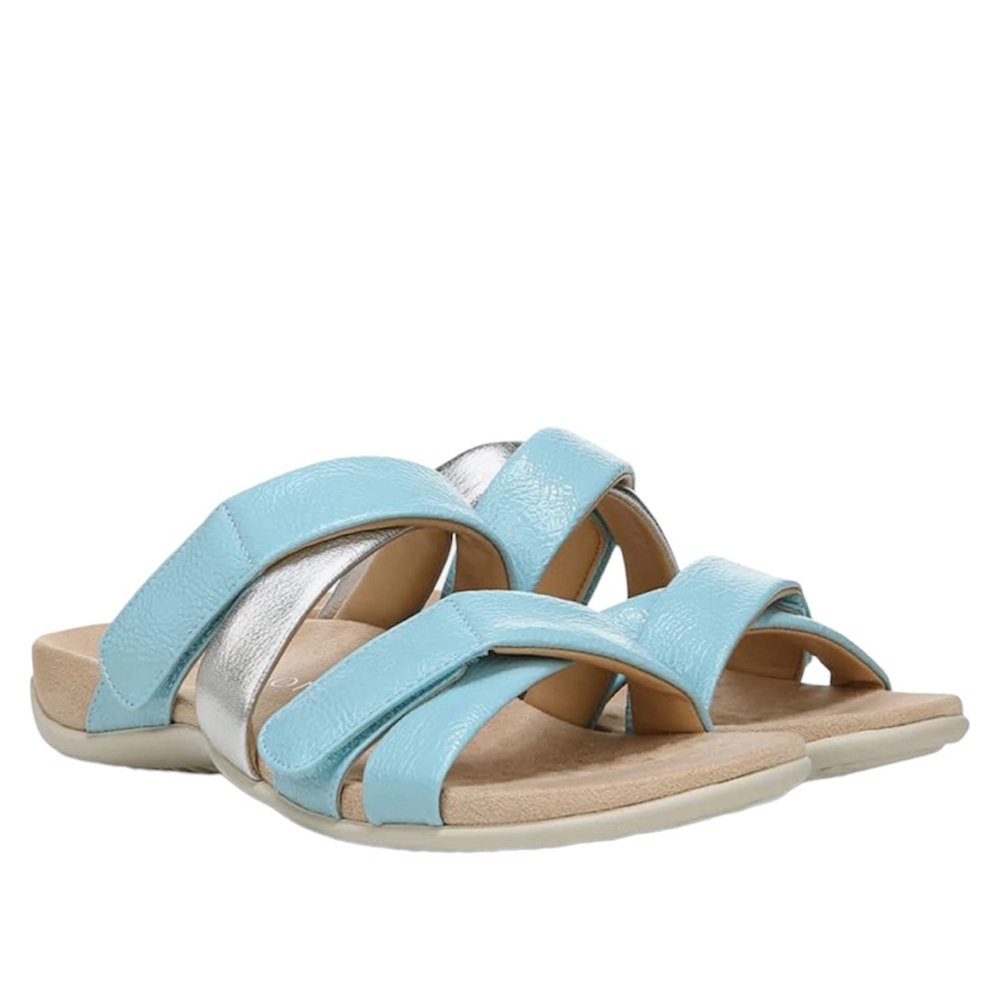 Vionic Hadlie In Porcelain Blue Sandals - Gem
